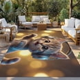 Cat Indoor Outdoor Rugs 5x7 Ft, Abstract Headphone Cat Shiny Light ...