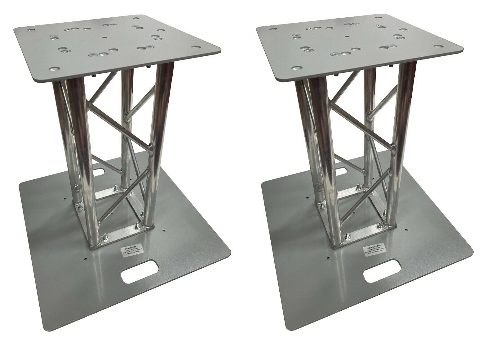 2 DJ Lighting 1.64 ft Bolted Aluminum 8"x8" Truss Light Weight Dual ...