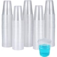 12oz Clear Plastic Disposable Cups 300 Pack - Transparent Tumblers for ...