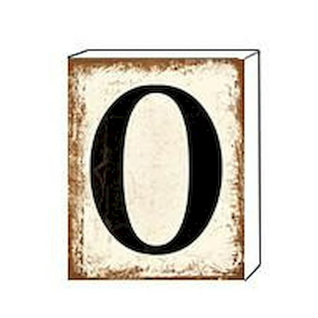 White 'O' Wood Block Sign | Walmart Canada