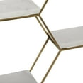 DecMode 24" x 6" Hexagon 3-Tier Gold Wall Shelf - Walmart.com
