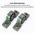 4 Pcs Hoist Pulley System Block Bearing Spherical Pillow Self-aligning ...