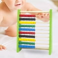 Colorful Abacus Beads Counting Toy 10 Rows Abacus Learn Math, with 100 ...