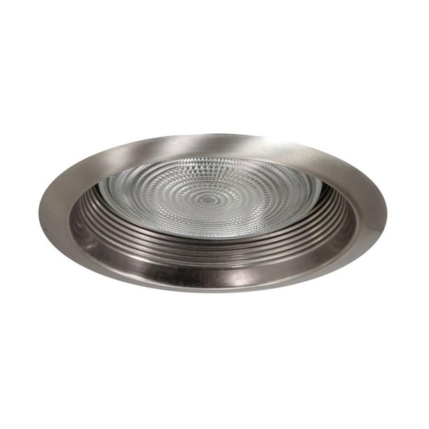 NICOR Lighting 6-Inch Airtight Recessed Cone Baffle Trim, Nickel ...