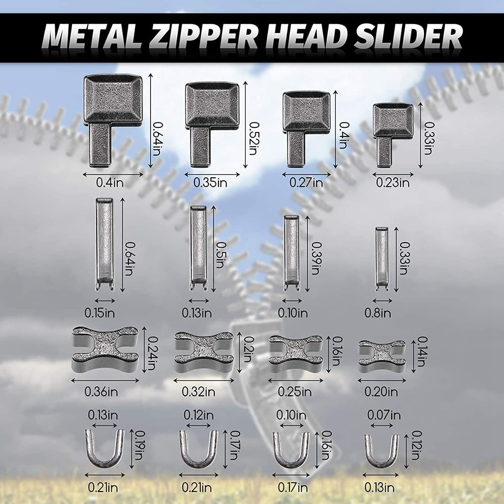 Click here for Unbranded 120 Pieces Metal Zipper Head Slider 4 Si... prices