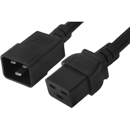3FT IEC-60320-C20 To IEC-60320-C19 Power Cord - Walmart.com