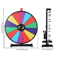 WinSpin 24" Tabletop Spinner Stand, Carnival Prize Wheel with 14 ...