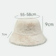 AJGRHE Womens Winter Bucket Hat Warm Solid Color Wide Brim Caps Winter ...