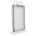 COMPUKAS Clear Acrylic Display Stand with Flipping Menu Holder ...