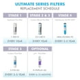 APEC FILTER-SET-PH US MADE 90 GPD Replacement Filter Set for ULTIMATE Series Alkaline Reverse ...