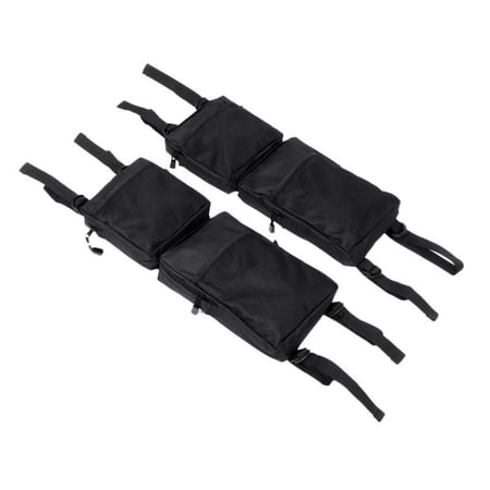 2 Pieces Black ATV Bag 4 Wheeler Cargo Storage Hunting Bags | Walmart ...