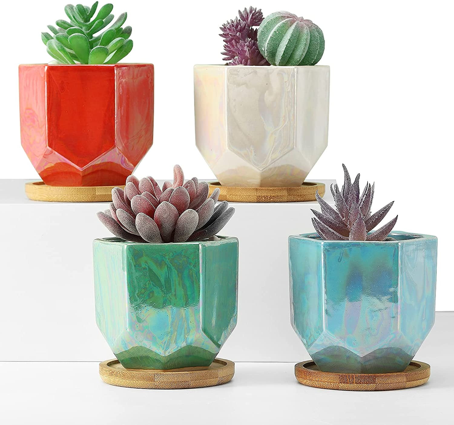 Planters & Pots garden design square planter colourful pots small size ...