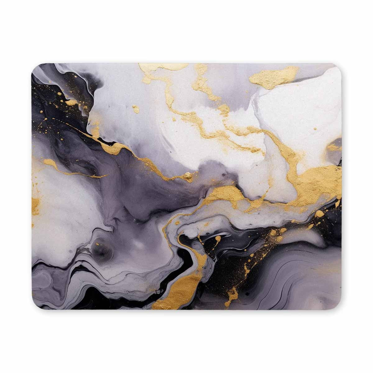 Gray Gold Black Marble Mouse Pad, Gaming Mouse Mat with Custom Design ...