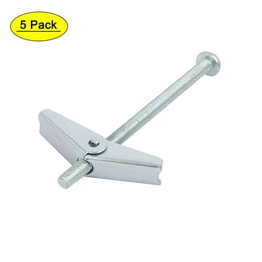 Uxcell M4x75mm Metal Male Thread Spring Loaded Hollow Wall Round Head ...
