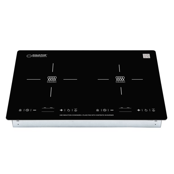 Equator 20" Built-In/Freestanding 2 Burner HORIZONTAL Induction Cooktop ...