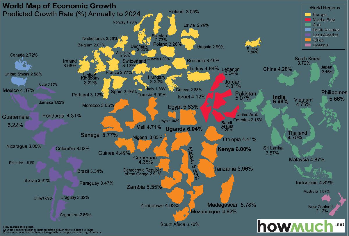 35"x24" Heavyweight Photo Paper Quality Poster: Economic Map - This ...