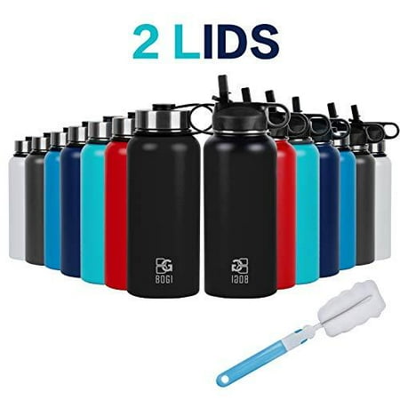BOGI 32oz Insulated Water Bottle Double Wall Vacuum Stainless Steel ...