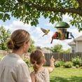 LONA-S6 Outdoor Bird Feeder, 3-Compartment Hanging Feeder with ...
