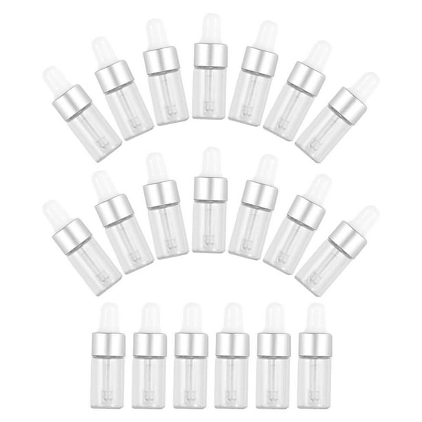 serony 20 Pieces Empty Glass Dropper Bottles Droppers Liquids Bottles smooth Containers for with ...