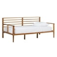 Walker Edison Mid-Century Miller Solid Wood Spindle Daybed, Caramel ...