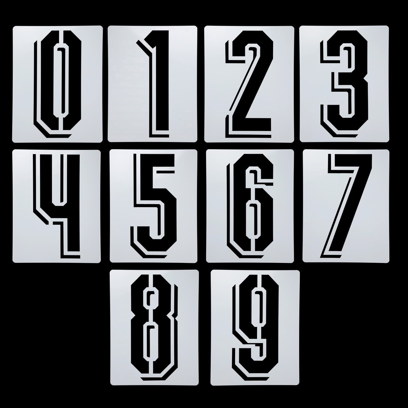 Click here for Unique Bargains Uxcell 8 Inch Number Stencils Set... prices