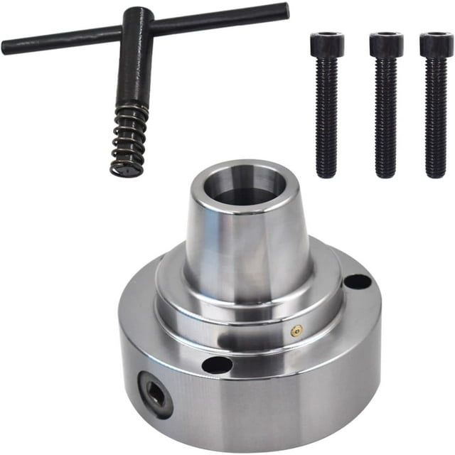 waltyotur 5C Collet Lathe Chuck, 5Inch 0.0006 Accuracy Plain Back Mini ...