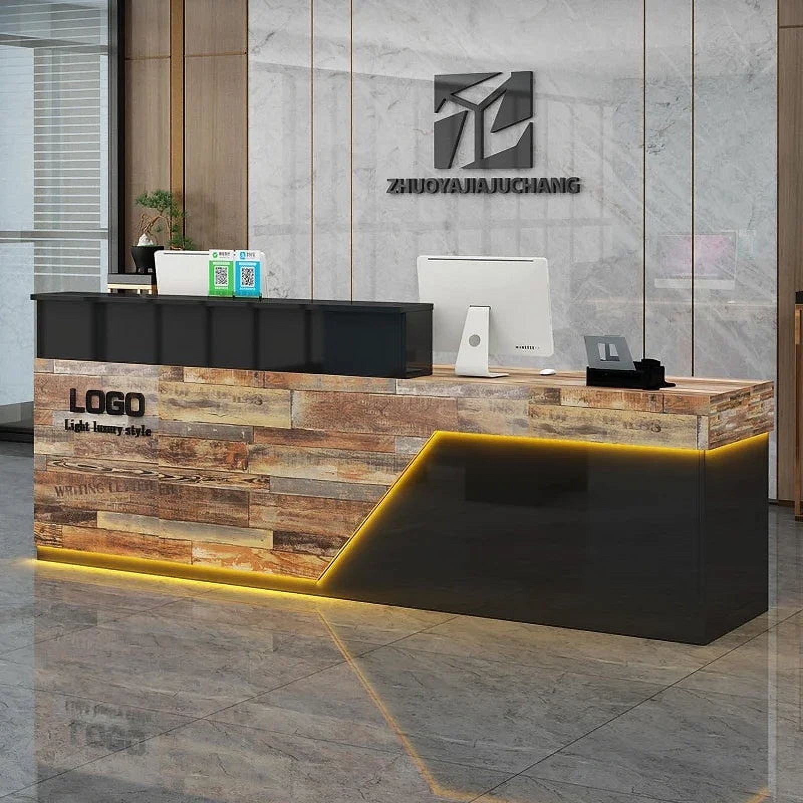Cashier Office Reception Desk Front Counter Modern Simple Office Front ...
