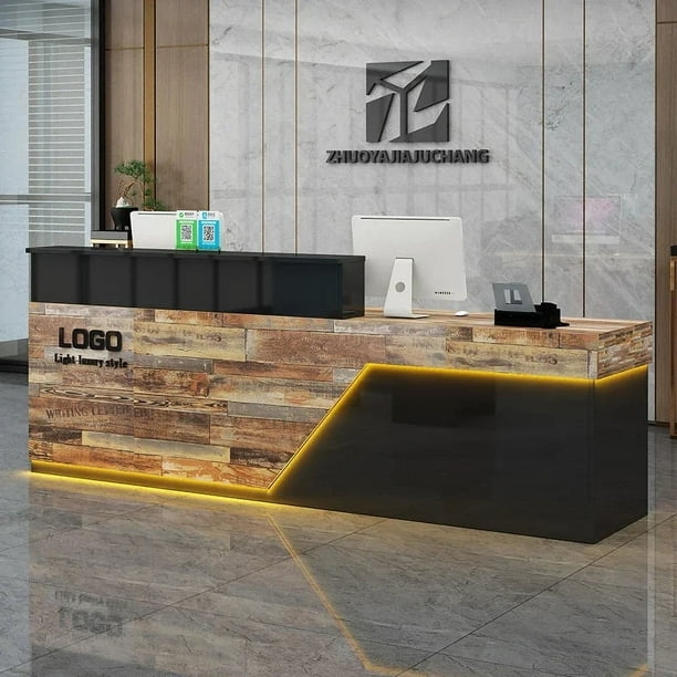 Cashier Office Reception Desk Front Counter Modern Simple Office Front ...