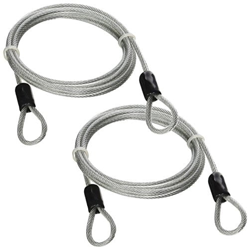 Lumintrail 4 Foot 3mm Braided Steel Coated Security Cable Luggage Lock ...