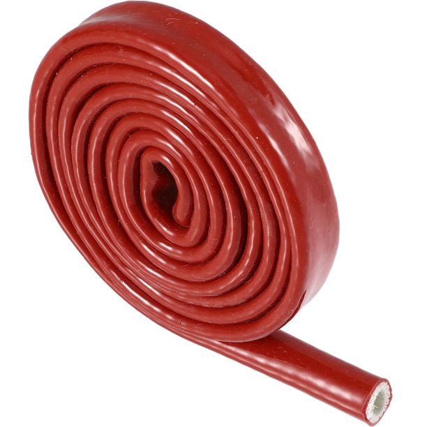 5/16" ID 5ft Heat Shielded Fire Sleeve Silicone Coated Fiberglass Tape ...