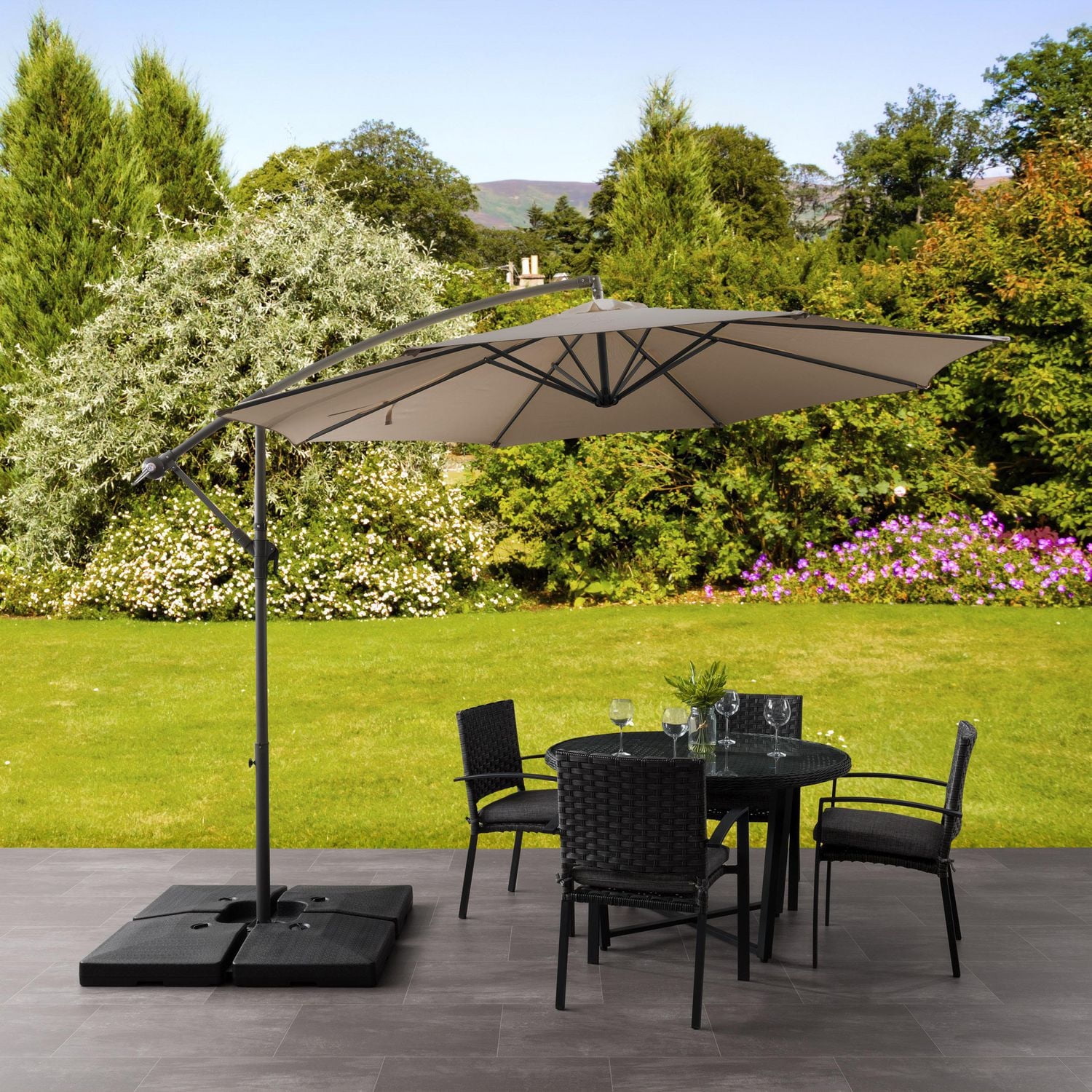 Click here for Corliving 9.5ft Tilting Cantilever Outdoor Patio U... prices