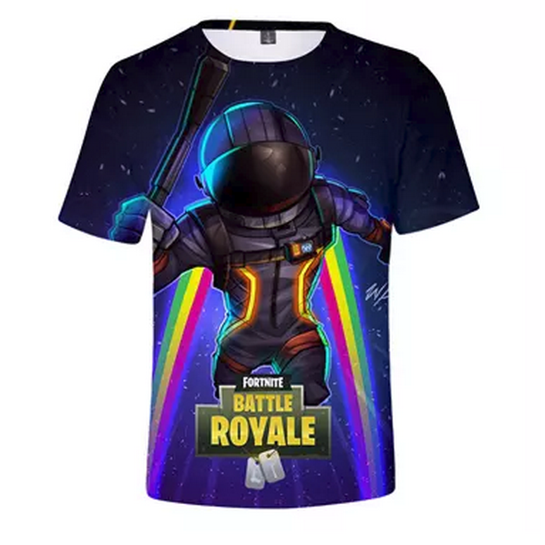Fortnite Tshirt - 3D Print Design - Quick Dry - Crew Neck T-Shirt ...