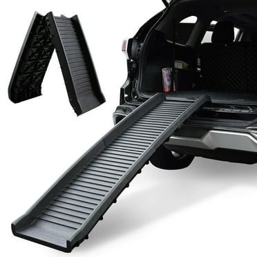 ZENSTYLE Bi-Fold Pet Ramp for Dog Cat Ramp Trunk Back Seat Ladder Step ...