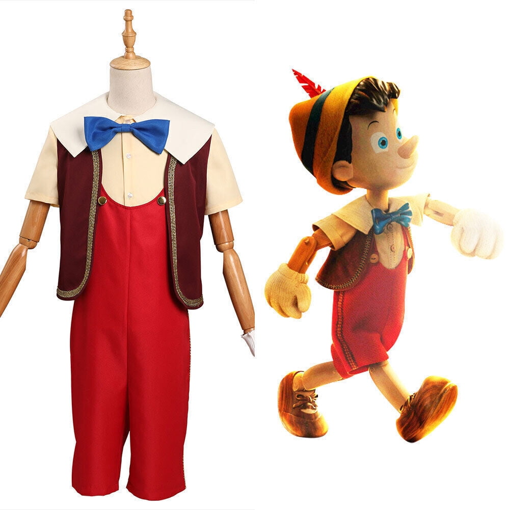 Niños niños Pinocho Pinocho Cosplay trajes Halloween carnaval traje ...