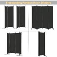 4 Panel Room Divider Screen 6Ft Tall Foldable Privacy Dividers Indoor ...