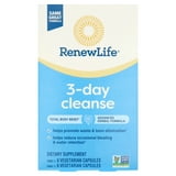 Renew Life 3-Day Cleanse, Digestive System & Colon Cleaner, Detox, Gut Restore - 12 Capsules ...