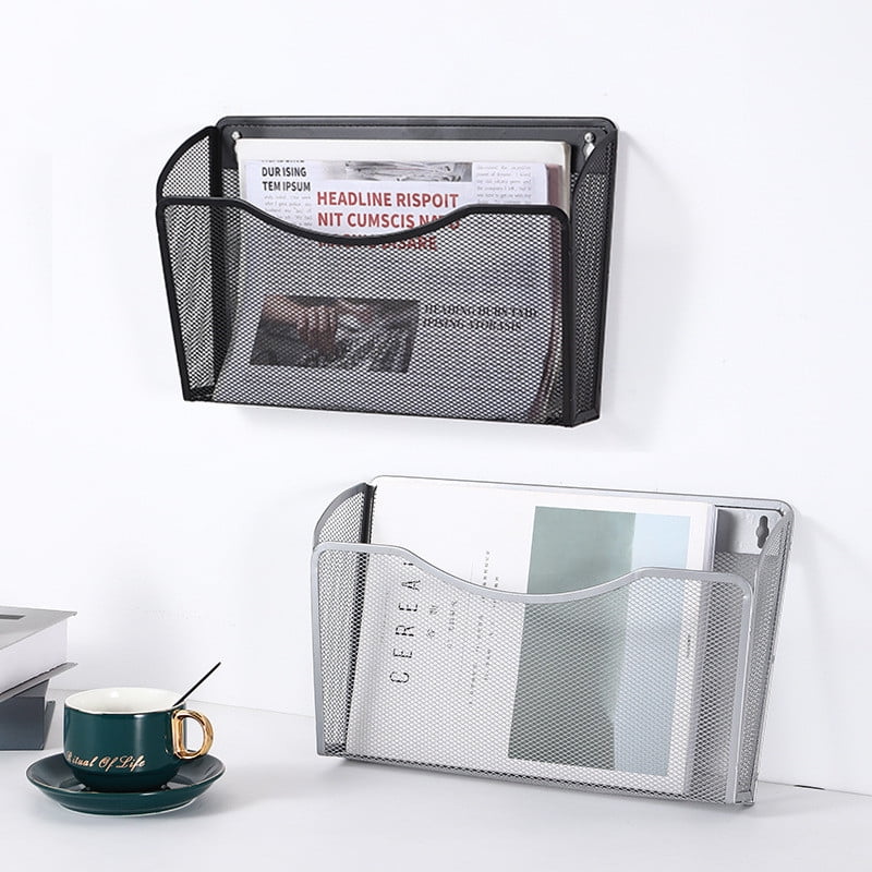 Tutuviw Wall File Holder Hanging Organizer Mesh Collection Single ...
