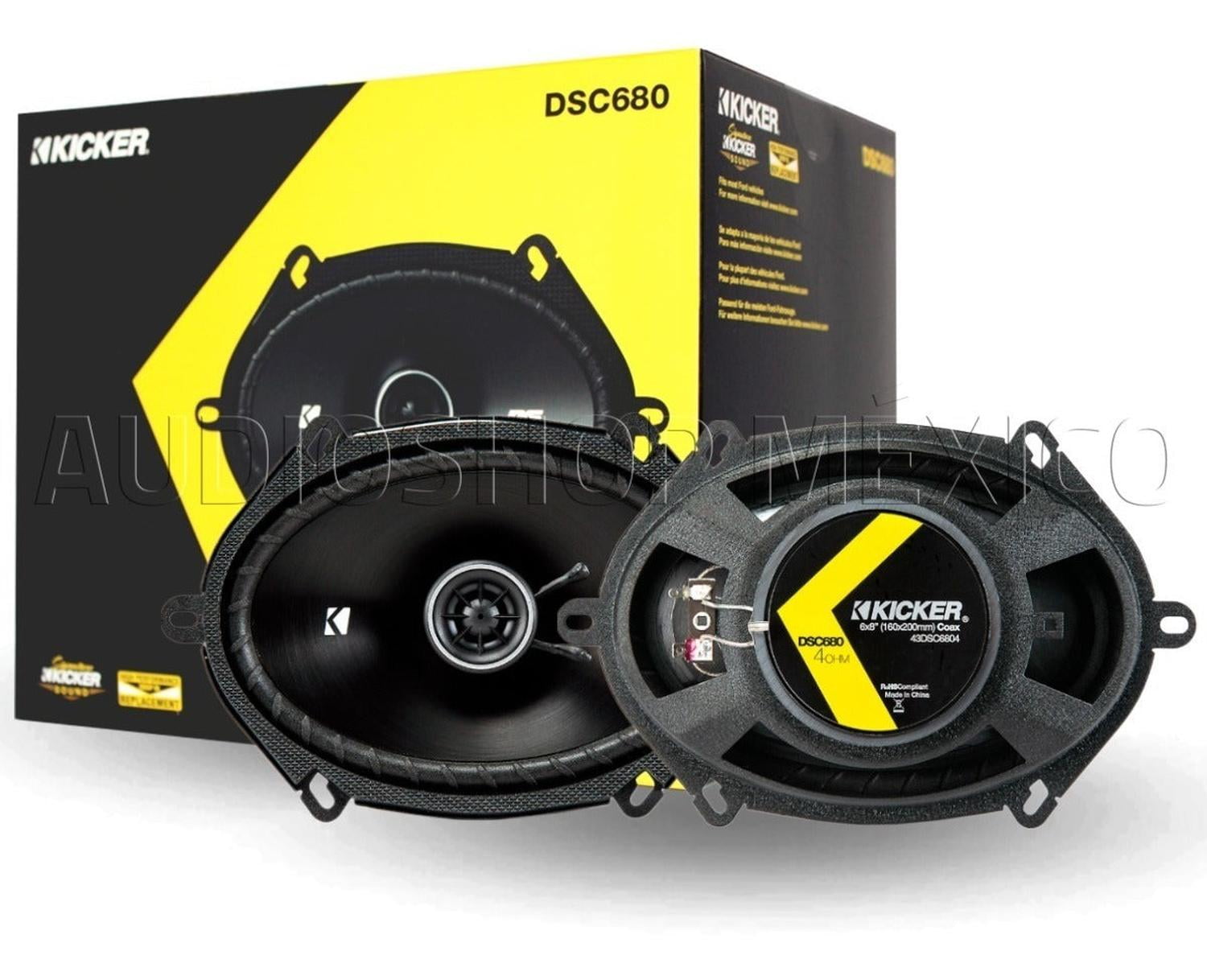 Bocinas Coaxiales Kicker DSC680 200 Watts 6x8 Pulgadas 4 Ohms 50 Watts ...