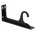 Heavy Duty Wall-Mounted Closet Rod Brackets with Hook Metal Shelf ...