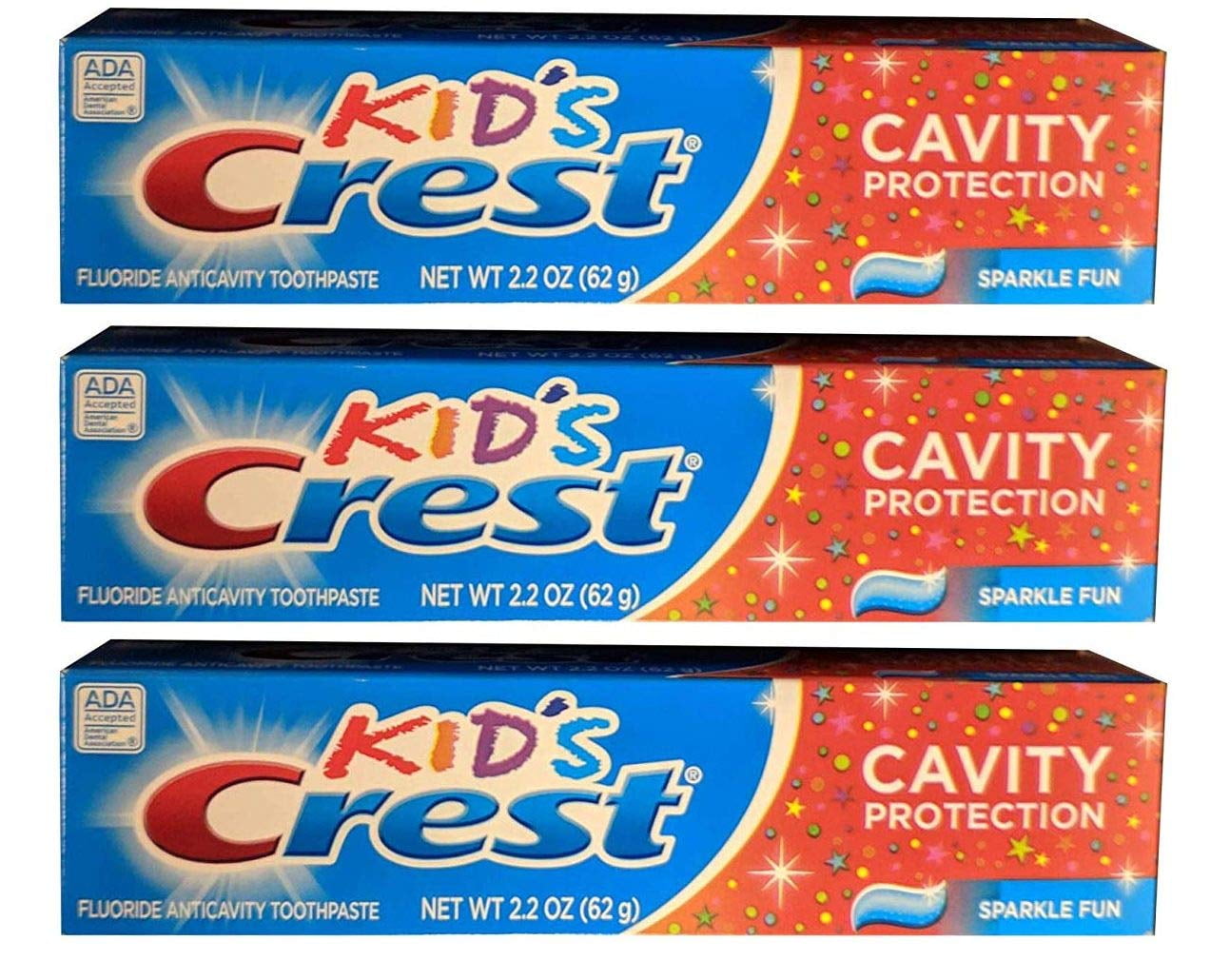 Pasta de dientes Crest Kids Cavity Protection 200 ml (paquete de 3 ...