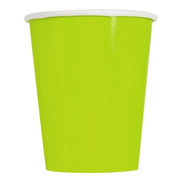 Solid Color Paper Party Cups, 12 oz, Lime Green, 10ct - Walmart.com