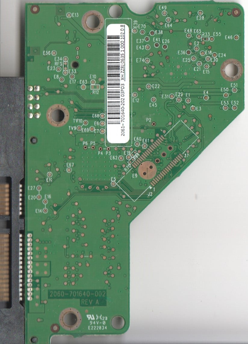 Western Digital WD10EADS 1TB 3.5 SATA PCB Controller Board 2061-701640 ...