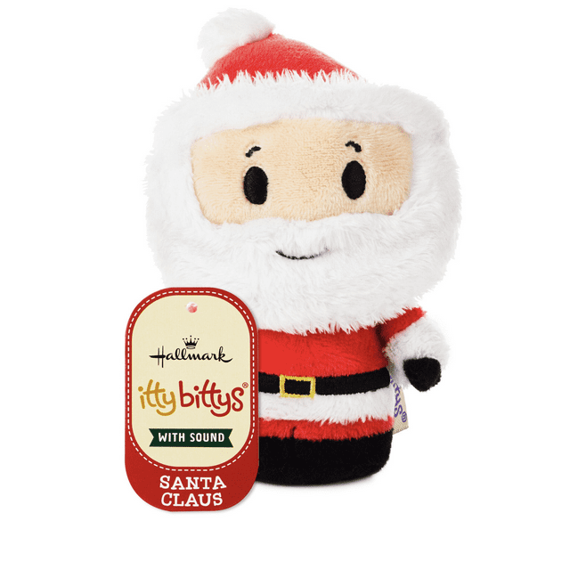 Hallmark Christmas Santa Claus Talking Itty Bittys Plush New with Tag ...