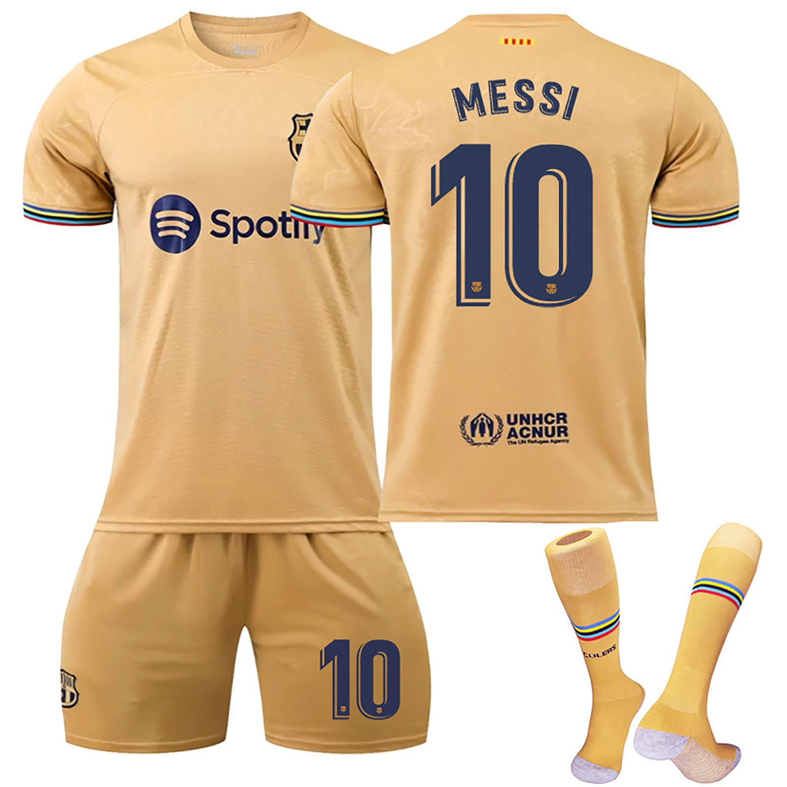 Conjunto de camisetas de Futbol KEVCHE 2223 FC Barcelona MESSI Jersey ...