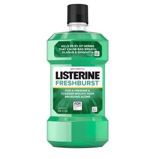 Listerine Vibrant White Clean Mint Whitening Pre-Brush Rinse 32 fl oz ...