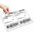 NefLaca Half Sheet Labels 8.5" x 5.5" White Self Adhesive Shipping ...