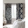 Bohemian Daisy Blackout Curtains for Bedroom Living Room, Mosaic Flower ...