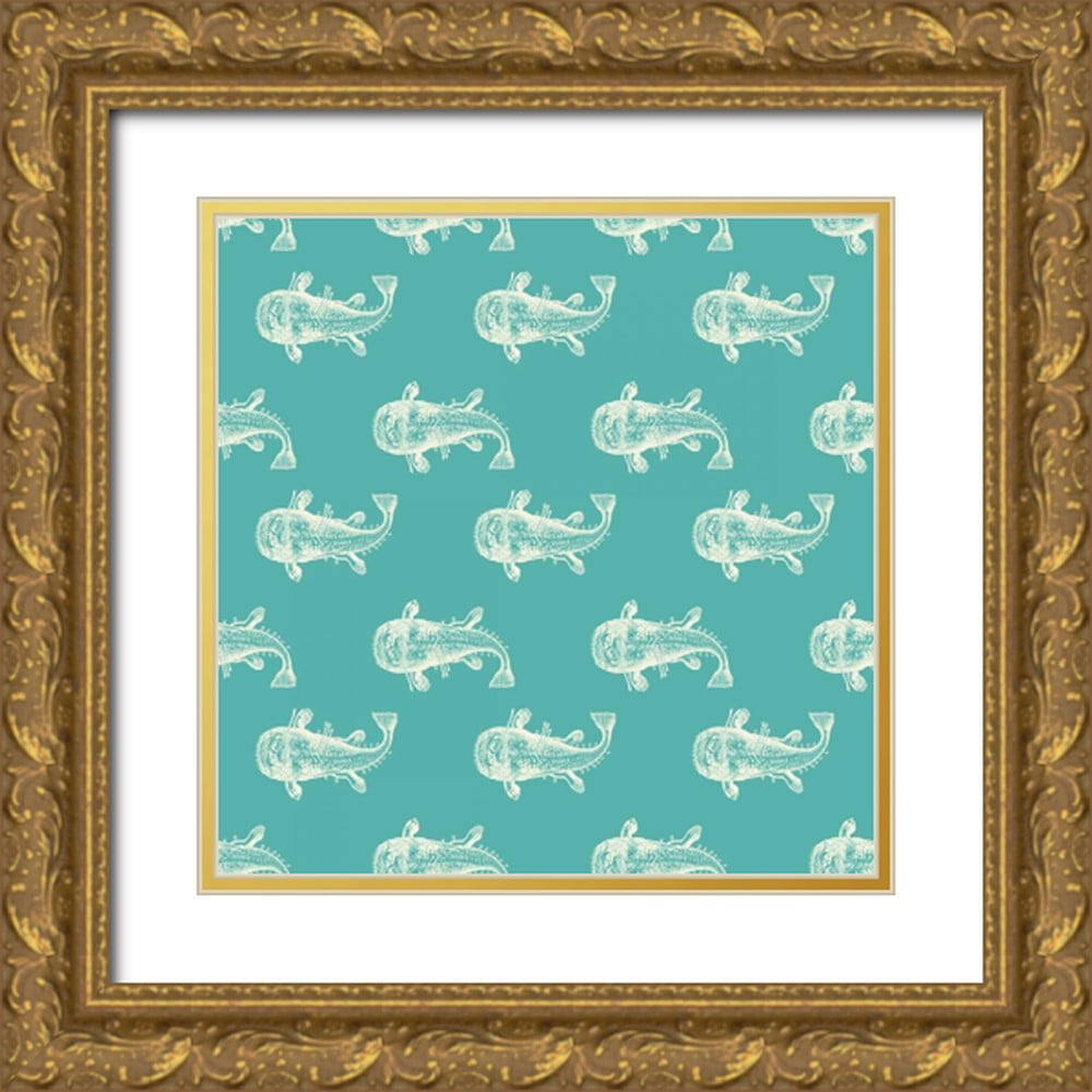 Murdock, Ramona 26x26 Gold Ornate Wood Framed with Double Matting ...