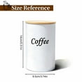 1-Pack Metal Storage Canister with Bamboo Lid, Airtight Food Storage ...