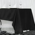 Efavormart 60x126" Seamless Premium BLACK 200 GSM Linens Polyester ...